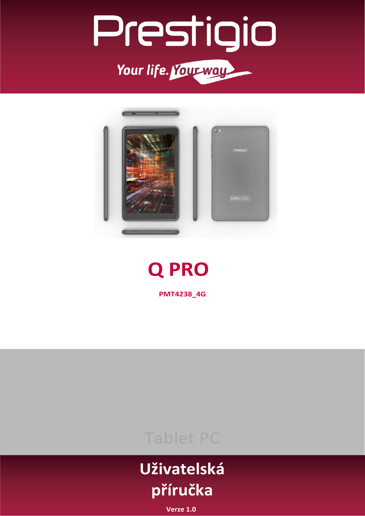 Prestigio Tablet Q PRO Používateľská príručka | Manualzz