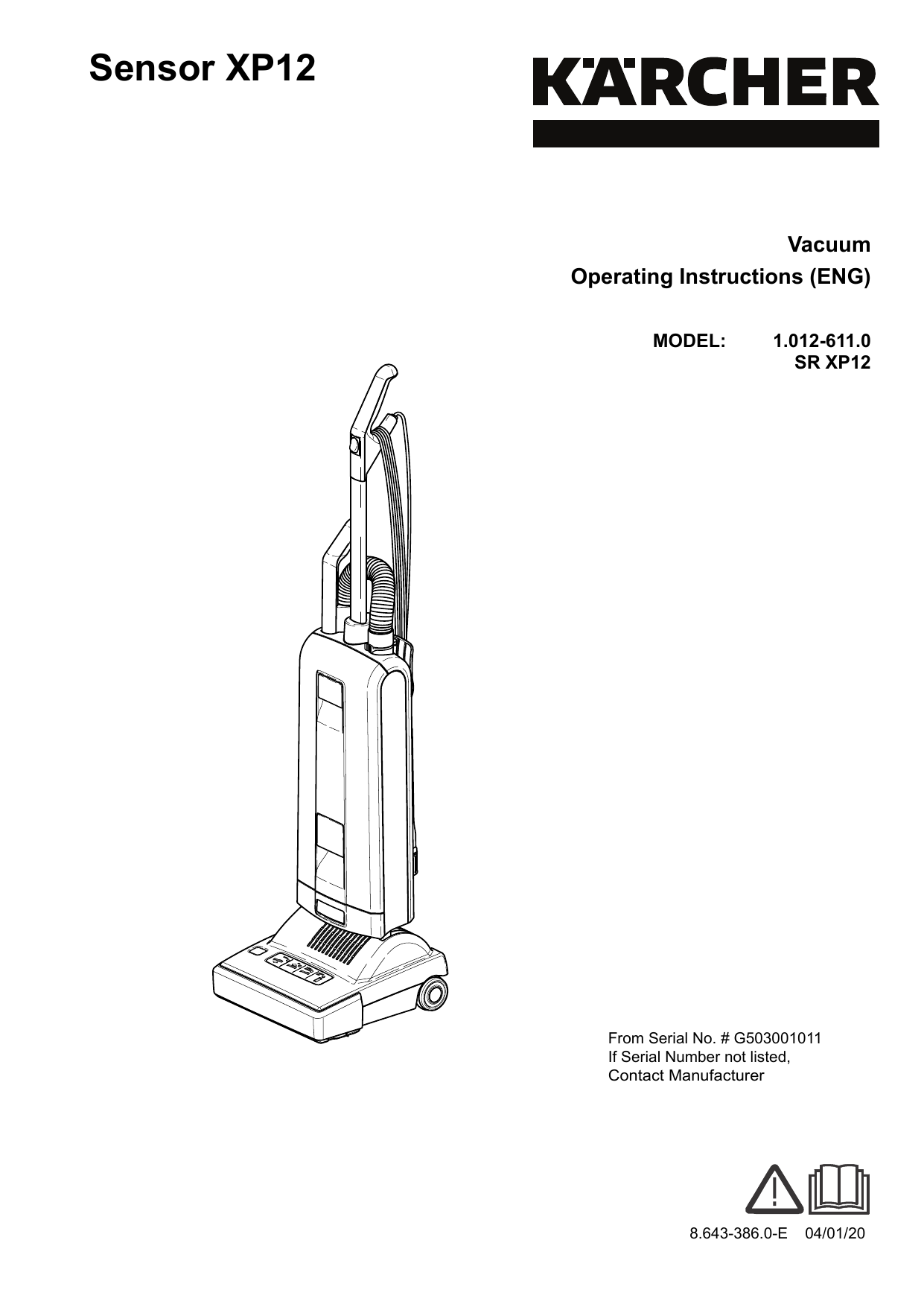 Windsor Sensor XP 12 Owner Manual | Manualzz