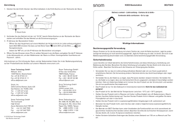 Snom M300 Quick Installation Guide | Manualzz