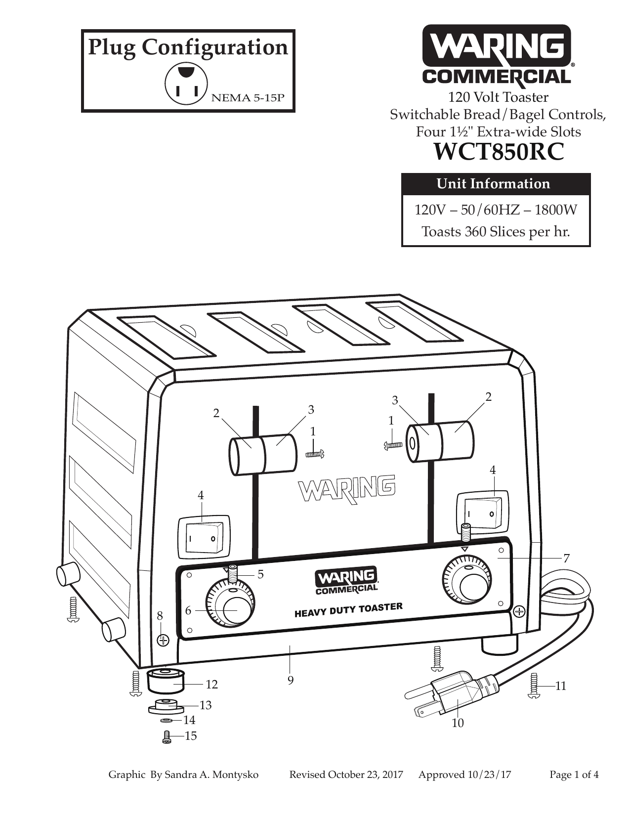 Waring WCT850RC User manual | Manualzz