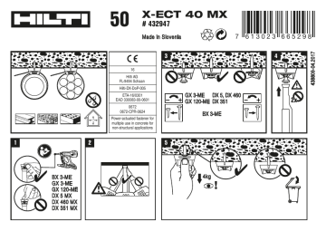 Hilti X-ECT 40 MX Instruction for use | Manualzz