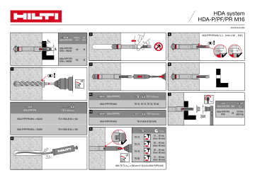 Hilti HDA-P/PF/PR M16 Instruction for use | Manualzz