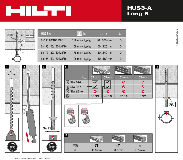 Hilti HUS3-A User guide | Manualzz