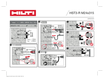 Hilti HST-R M24-315 操作说明 | Manualzz
