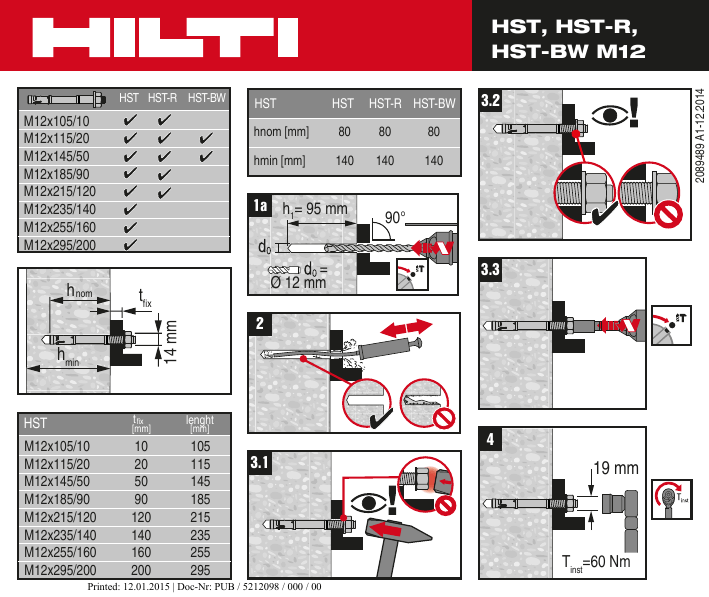 Hilti HST- M12 User guide | Manualzz