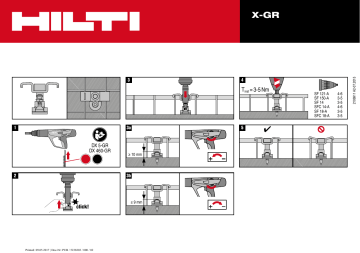 Hilti X-GR User guide | Manualzz
