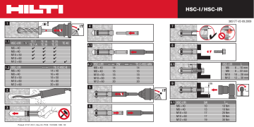 Hilti HSC-I/HSC-IR Instruction for use | Manualzz