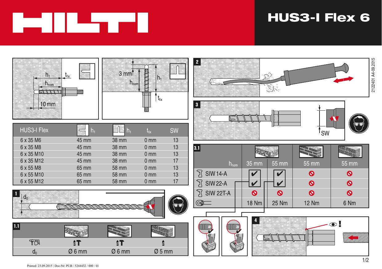 Hilti HUS3-I flex 6 User guide | Manualzz