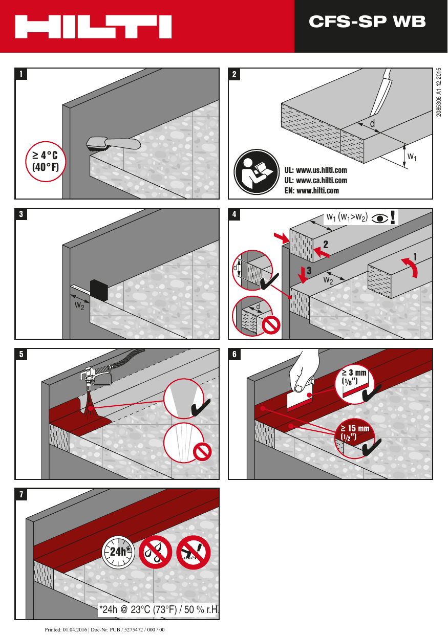 Hilti CFS-SP WB curtain User guide | Manualzz