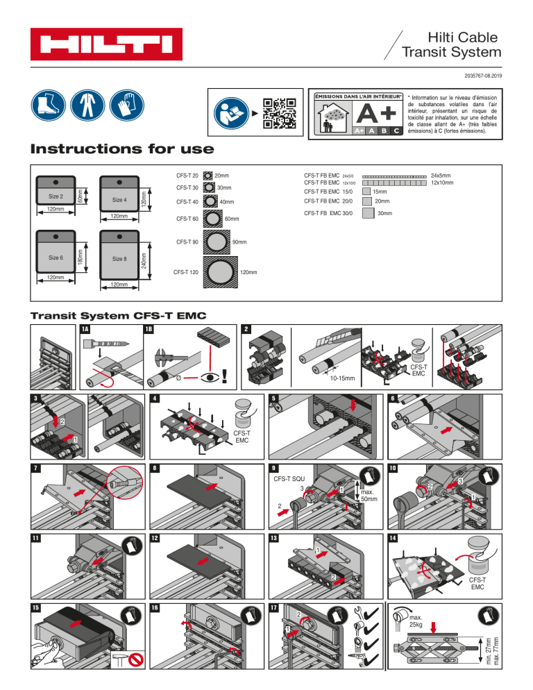 Hilti CFS-T EMC User guide | Manualzz