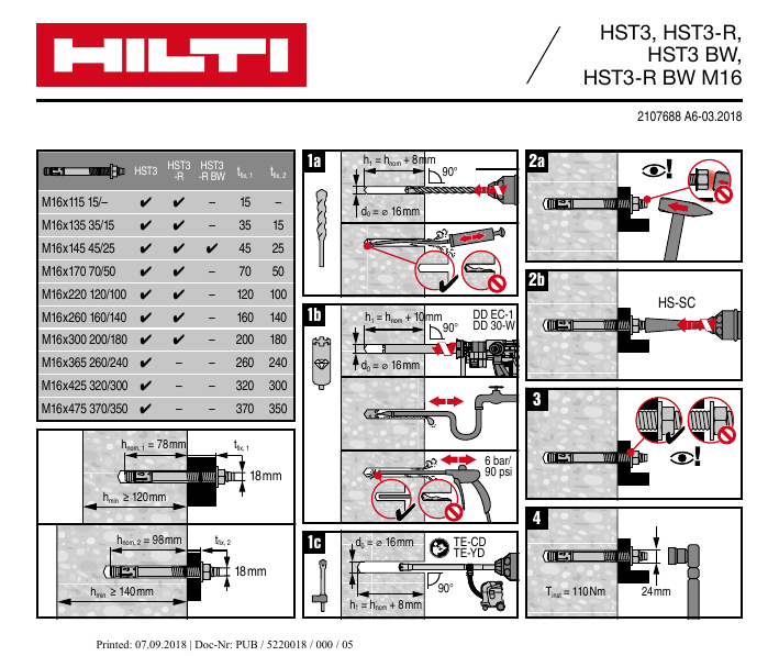 Hilti HST3 M16 User guide | Manualzz