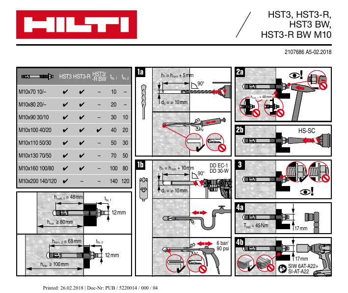 Hilti HST3 M10 Instruction for use | Manualzz