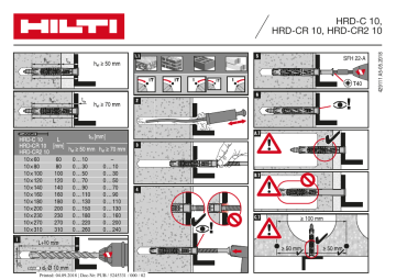 Hilti HRD-C Instruction for use | Manualzz