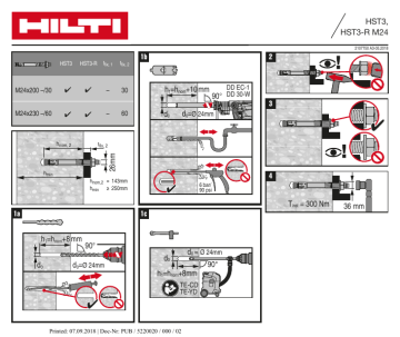 Hilti HST3 M24 Instruction for use | Manualzz