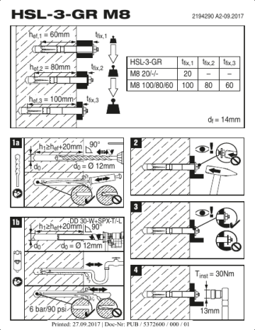 Hilti HSL-3-GR M8 Instruction for use | Manualzz
