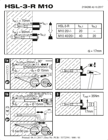 Hilti HSL-3-R M10 Instruction for use | Manualzz