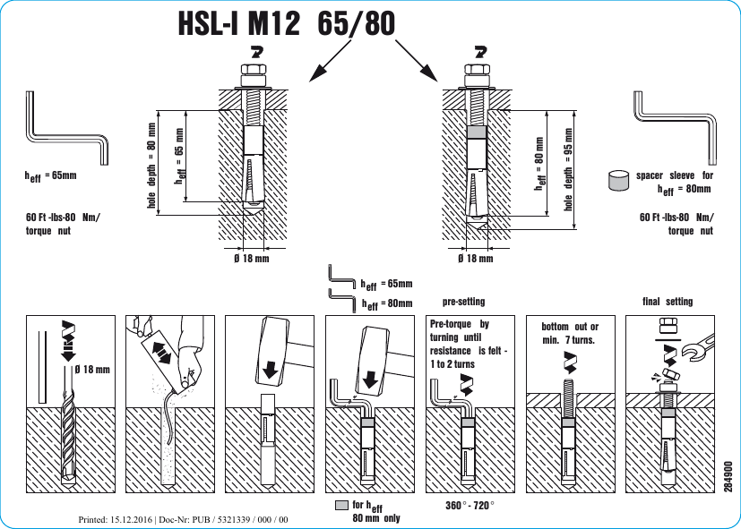 Hilti HSL-I M12 65/80 User guide | Manualzz