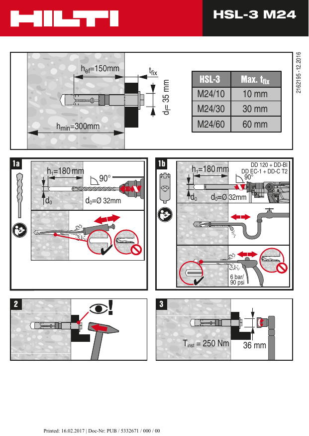 Hilti HSL-3 M24 User guide | Manualzz