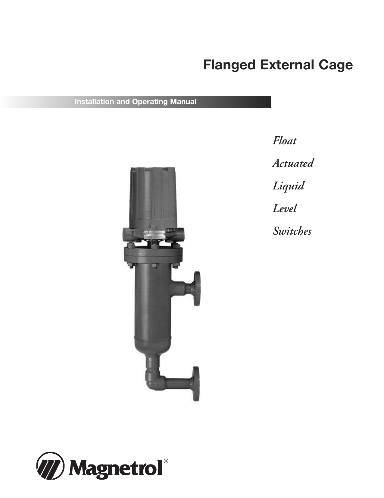 Magnetrol Flanged Top External Caged Liquid Level Switch Operating ...