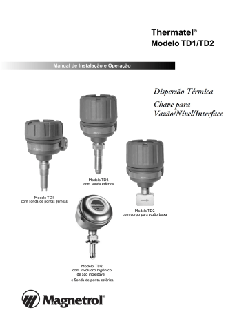 Magnetrol Thermatel TD1/TD2 Instruções de operação | Manualzz