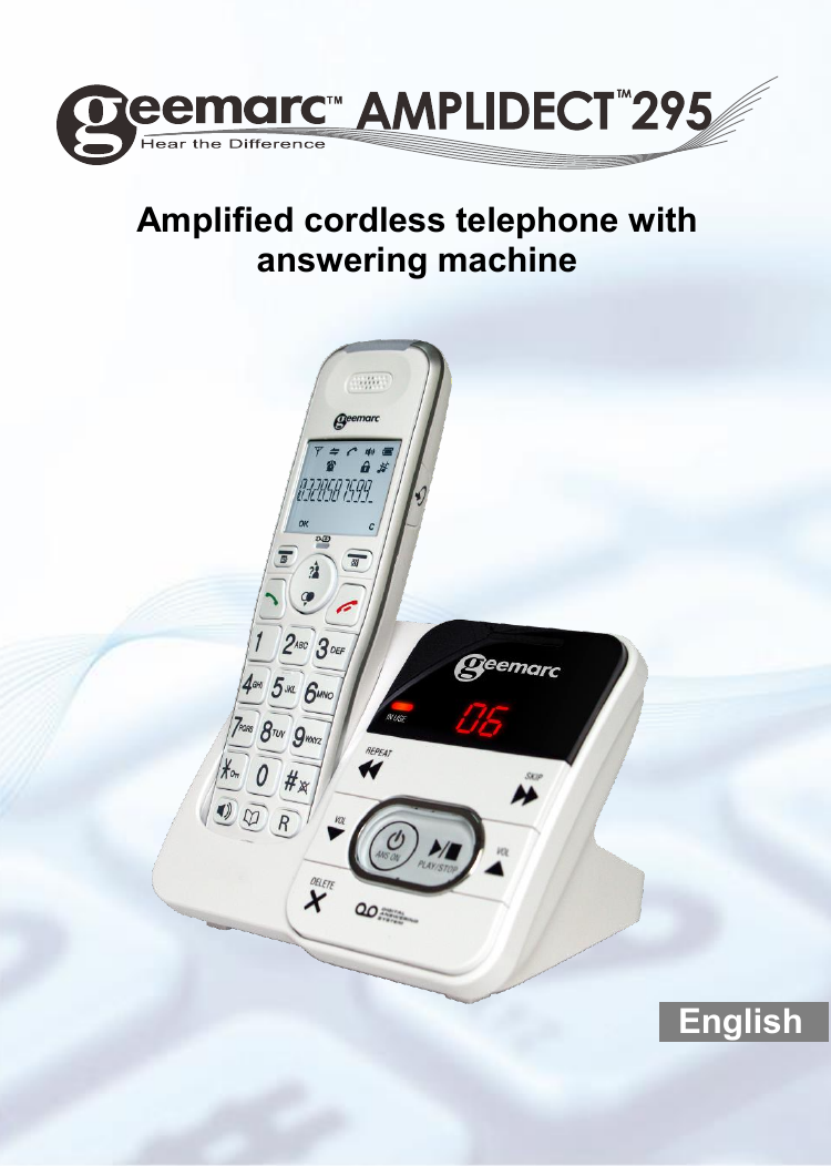 Geemarc AMPLIDECT295 User Guide | Manualzz