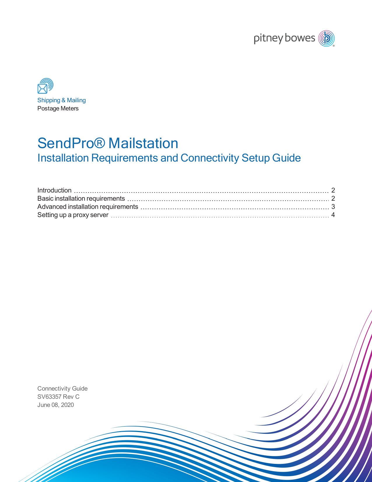 Pitney Bowes SendPro® Mailstation (HZ00) Connectivity Guide | Manualzz