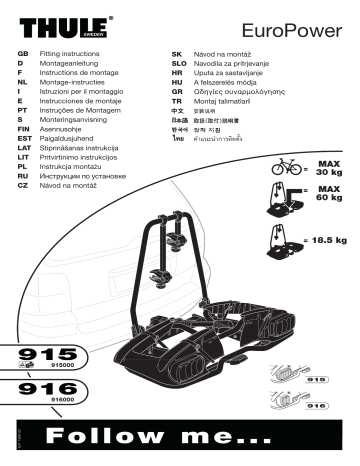 Thule 916 Owner Manual | Manualzz