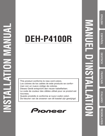 Pioneer DEH-P4100R Manuale del proprietario | Manualzz