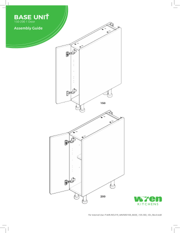 Wren Kitchens 150mm 1 Door Base Unit Assembly Guide | Manualzz