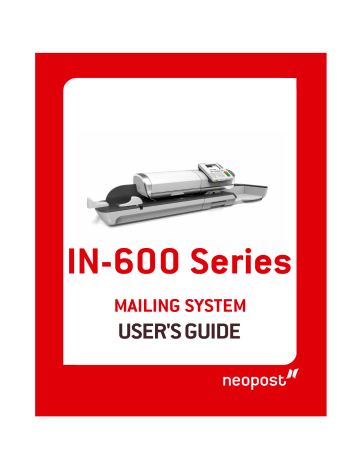 Neopost IN-600 Series User Manual | Manualzz