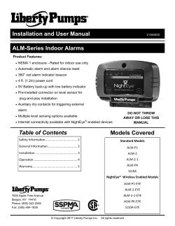 Liberty Pumps ALM-2 - Installation manual, Instructions, Specification ...