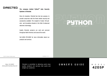 Python 4205P Owner's Guide | Manualzz