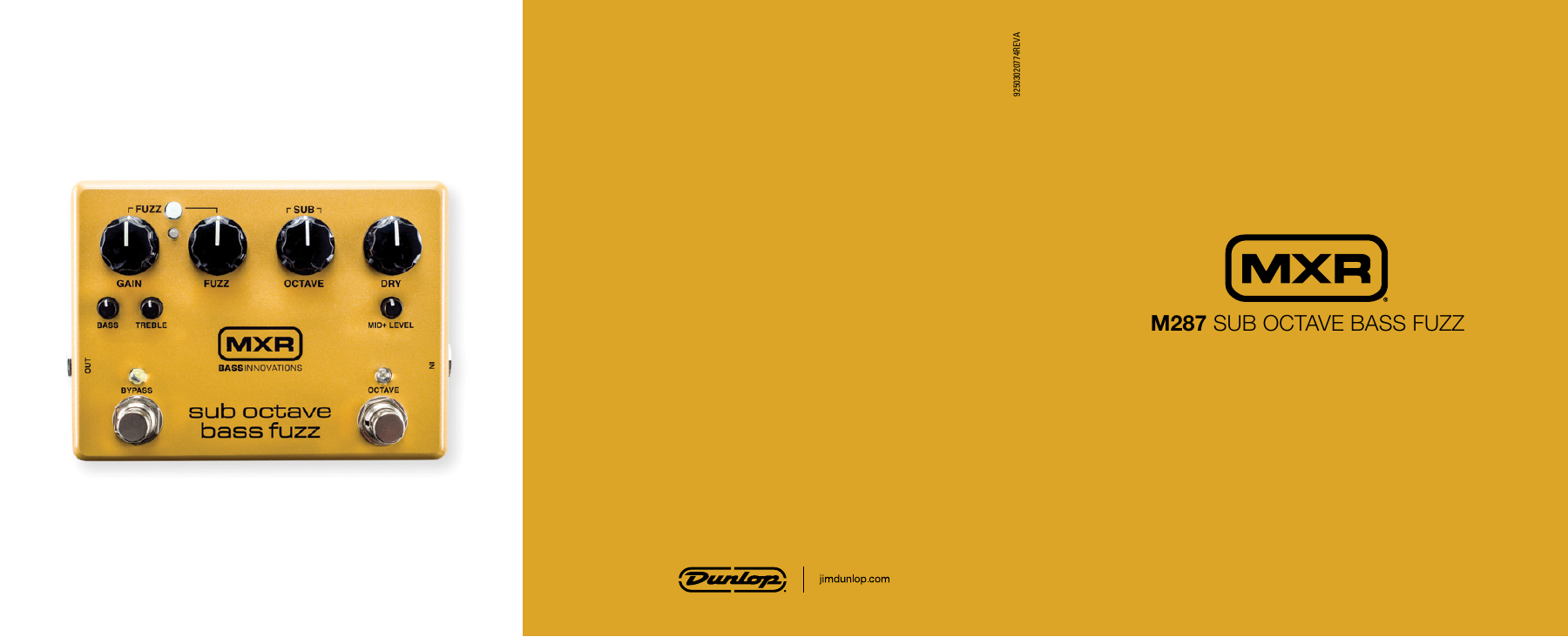 Dunlop M287 User manual | Manualzz