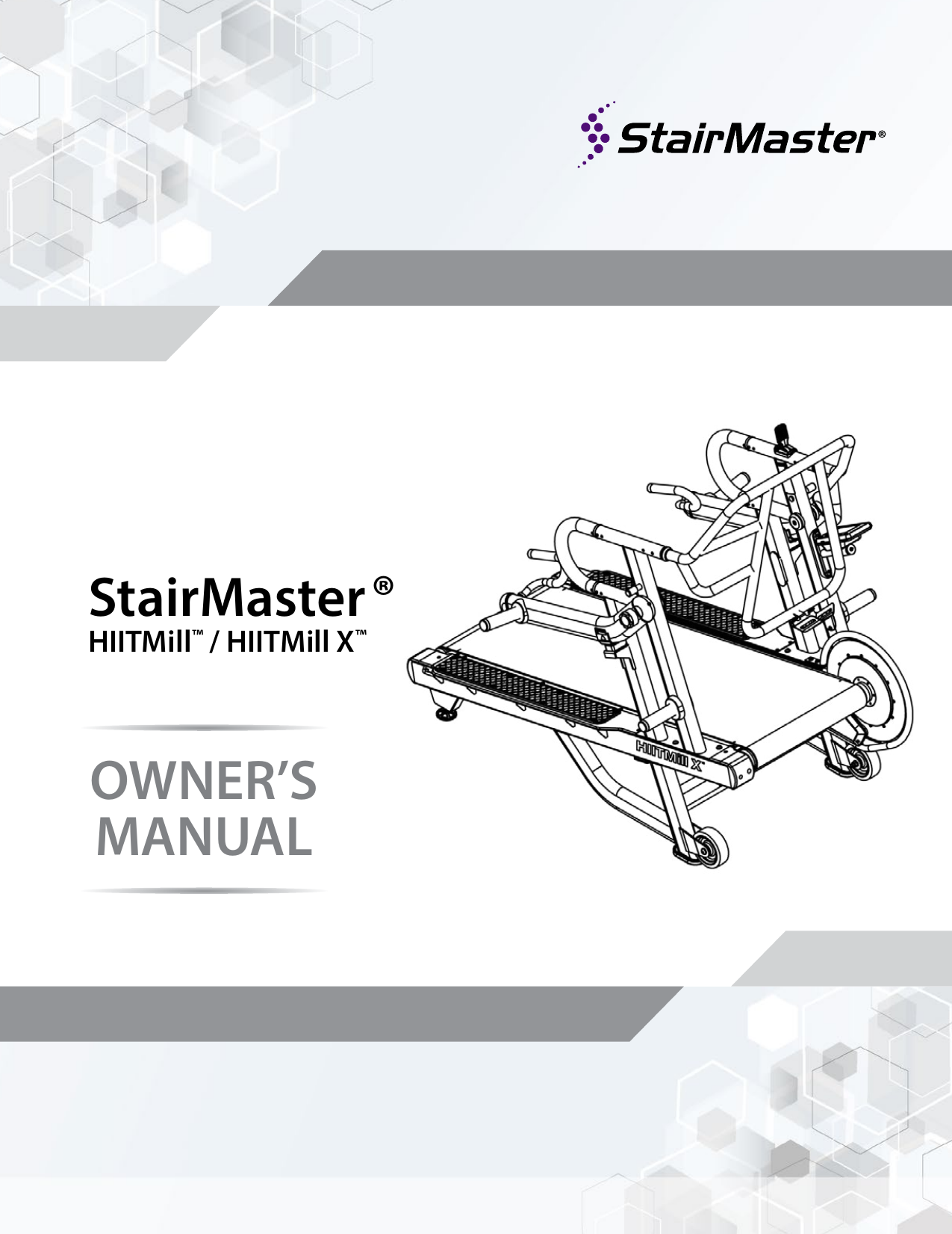 StairMaster HIITMill X 9-4640 Owner's Manual | Manualzz