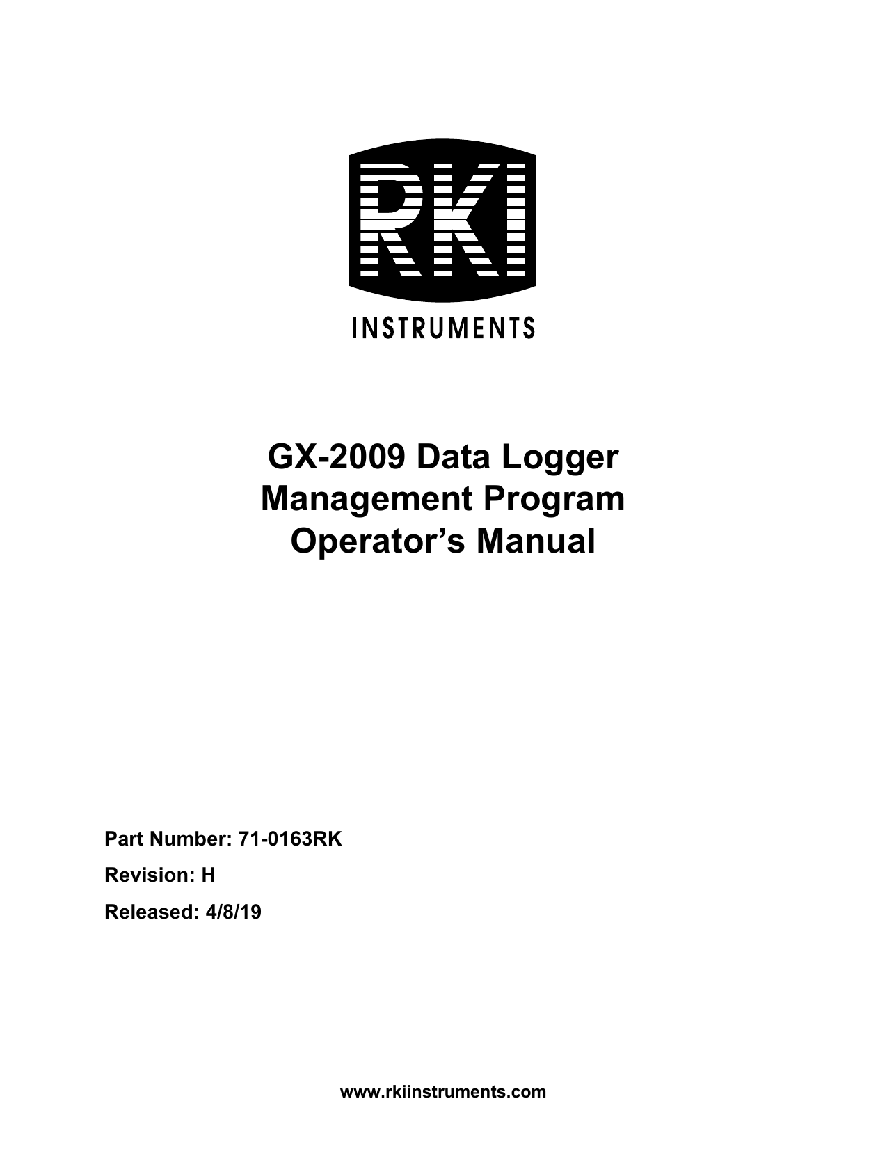 RKI Instruments GX-2009 Operator’s Manual | Manualzz