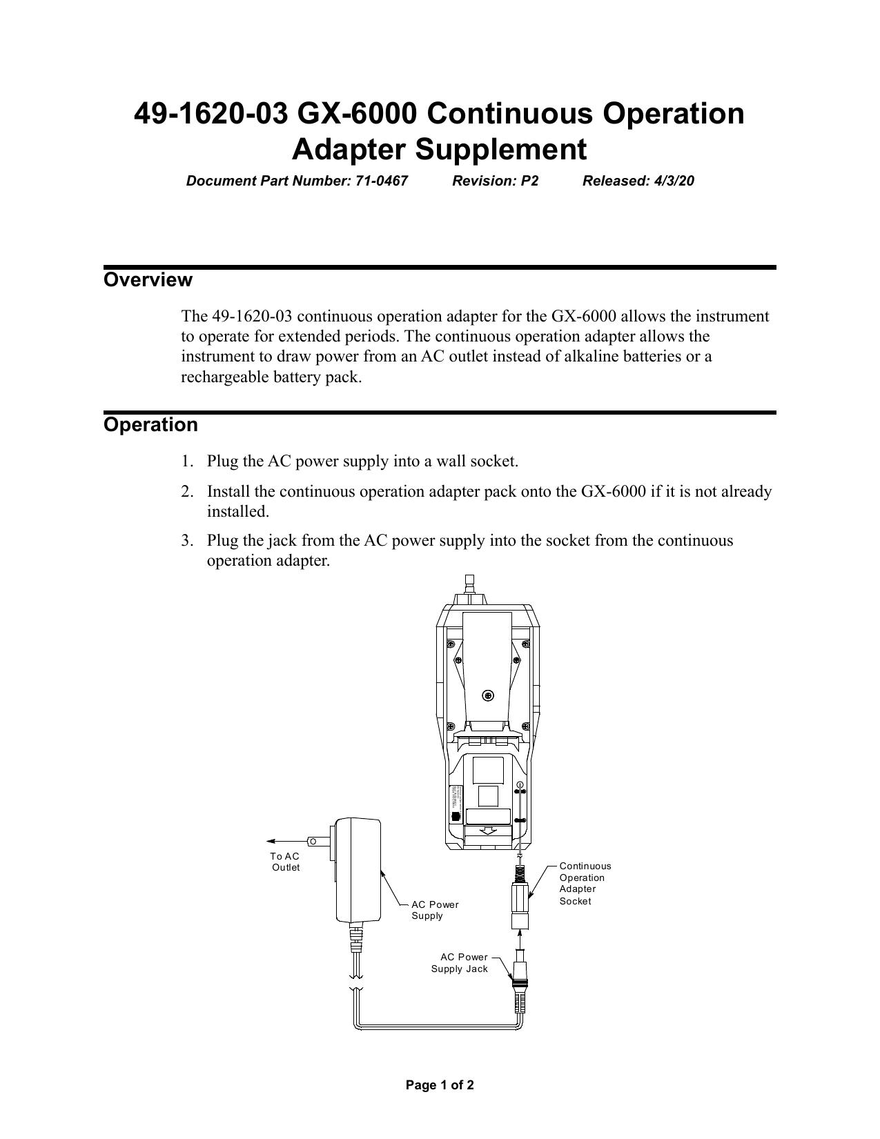 RKI Instruments GX-6000 Continuous Owner's manual | Manualzz