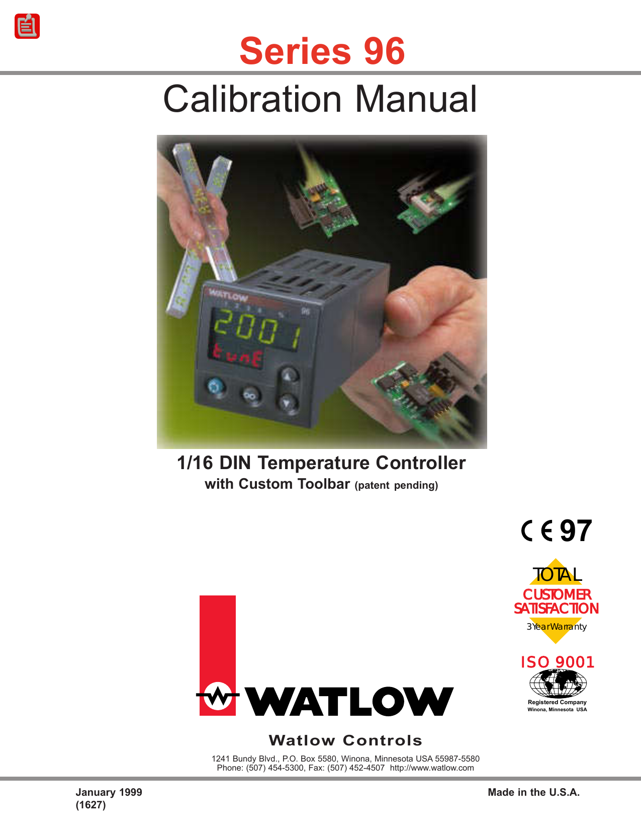 Watlow SERIES 96 Manual | Manualzz