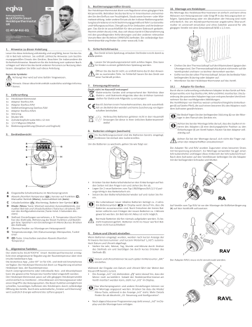 Eqiva CC-RT-M-BLE-EQ Bedienungsanleitung | Manualzz