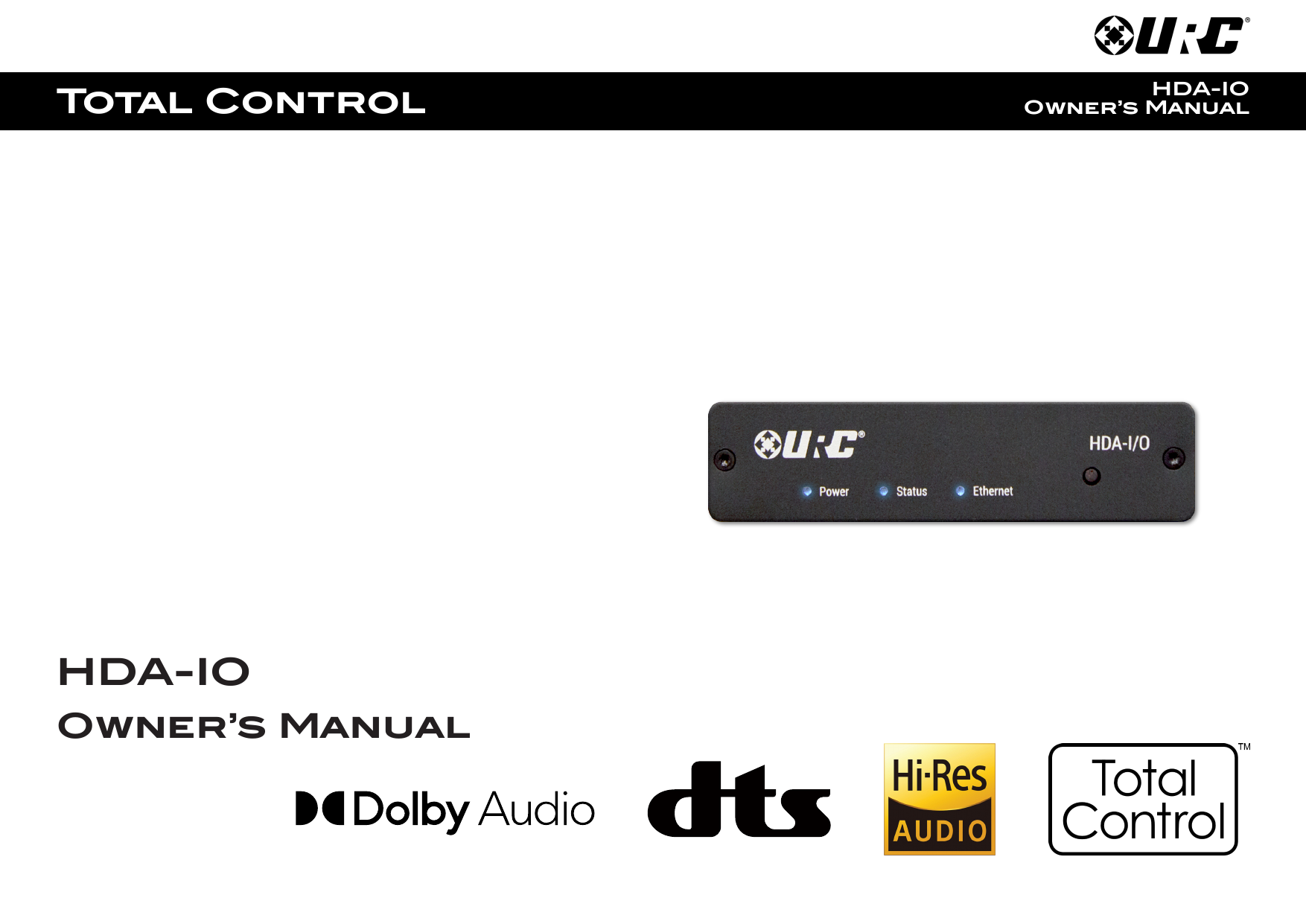 Urc Hda Io Hda Input Output Stream Adapter Owners Manual Manualzz