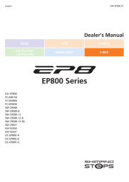 Shimano DU-EP800 - User's manual, Dealer's Manual
