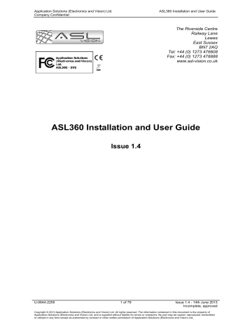 Brigade ASL360-SV(4328) Camera Monitor System User Manual | Manualzz