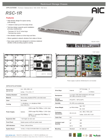 AIC RSC-1R Datasheet | Manualzz