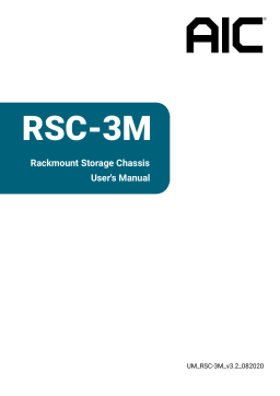 AIC RSC-3M - Data Sheet, User's manual | manualzz.com