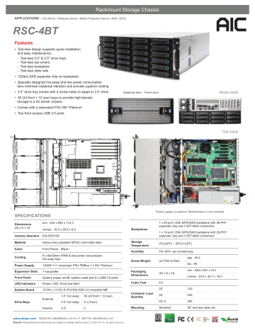 AIC RSC-4BT Datasheet | Manualzz
