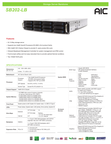AIC SB202-LB Datasheet | Manualzz