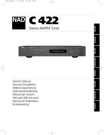 NAD c422 Owner Manual | Manualzz