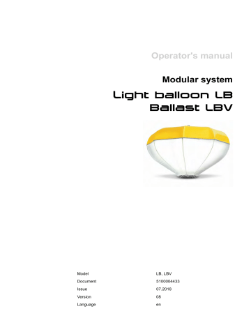 Wacker Neuson LBV230/50 Light Balloon Operator's Manual | Manualzz