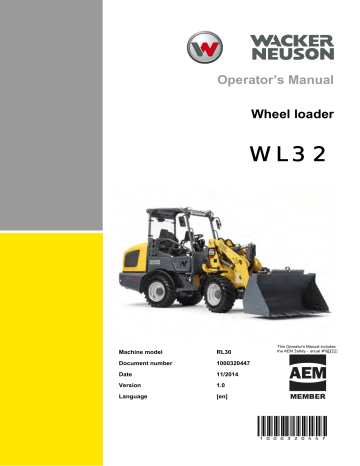 Error codes (35.7 kW and 44.7 kW engine). Wacker Neuson WL32 | Manualzz