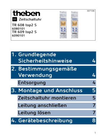 THEBEN TR 608 top2 S - 6080101 Bedienungsanleitung | Manualzz