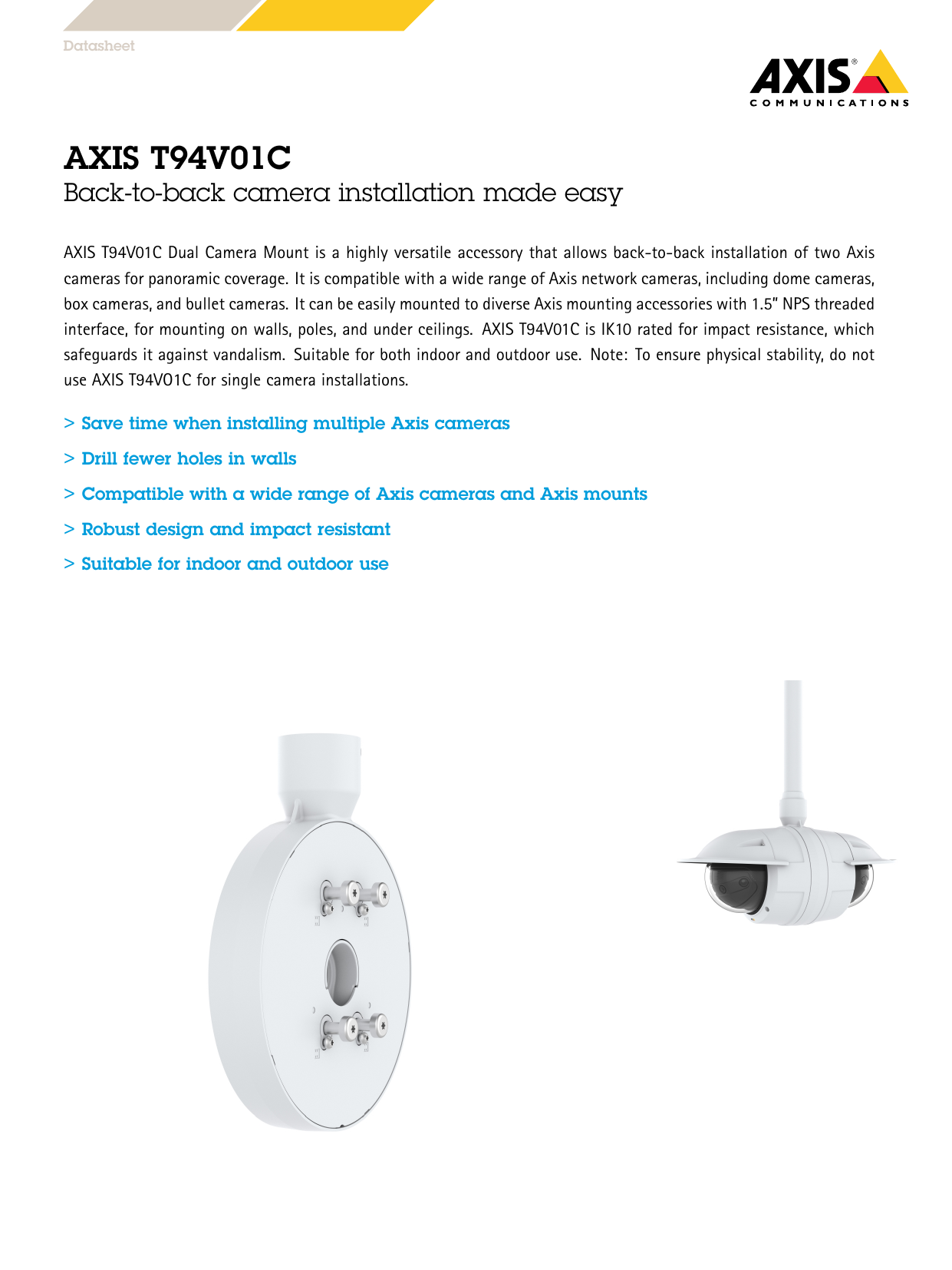 Axis T94V01C User manual | Manualzz
